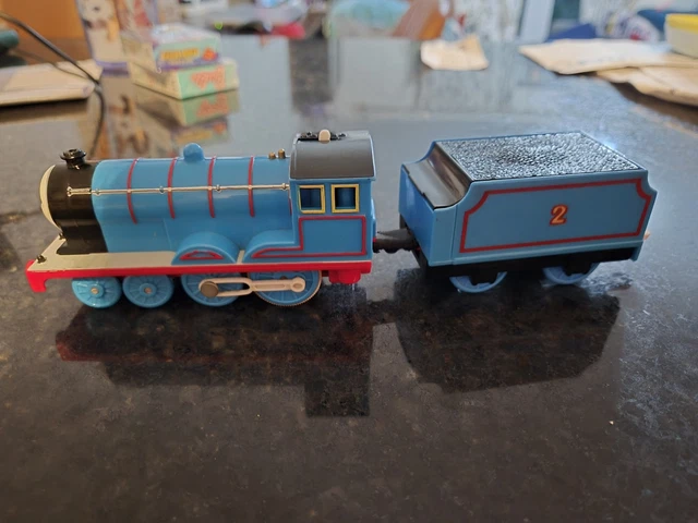 TOMY PLARAIL THOMAS Tank Engine Trackmaster Train Edward linked tender ...