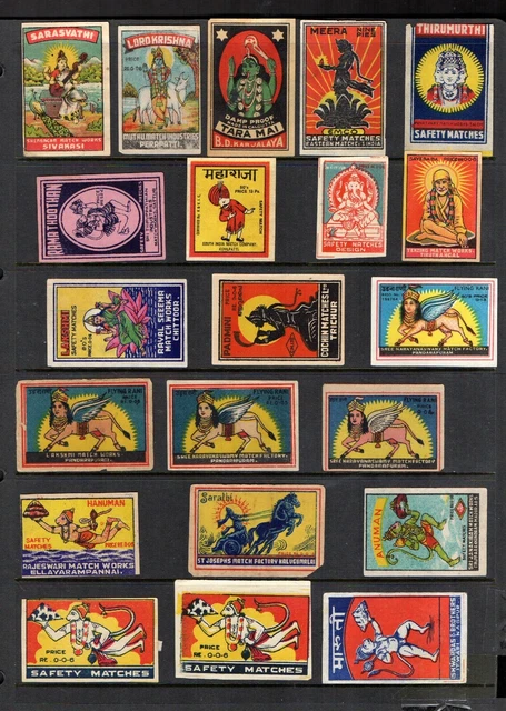 MATCHBOX LABELS EARLY Made in INDIA all different #185 £5.99 - PicClick UK