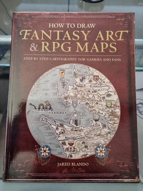 HOW TO DRAW Fantasy Art and RPG Maps [Jared Blando, Paperback, 2015] £5 ...