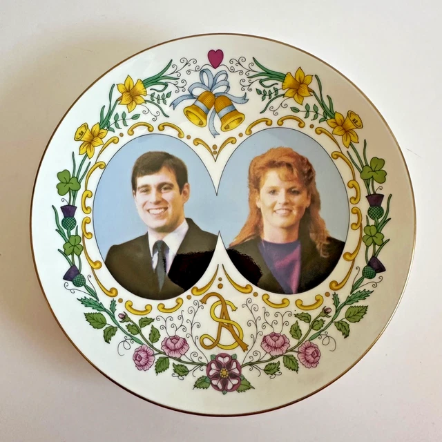 PRINCE ANDREW SARAH Ferguson Fine Bone China Wedding Commemorative ...