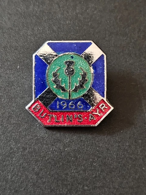 VINTAGE OLD BUTLINS Holiday Camp Ayr 1966 Enamel Badge £9.99 - PicClick UK VINTAGE OLD BUTLINS Holiday Camp Ayr 1966 Enamel Badge £9.99 - PicClick UK