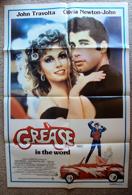 GREASE ORIGINAL 1-SHEET POSTER Olivia Newton JOHN TRAVOLTA Photo and ...