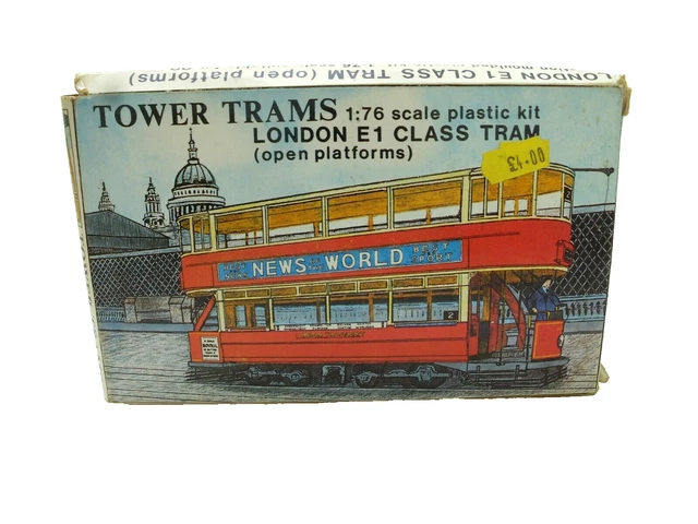 TOWER TRAMS LONDON E1 CLASS TRAM open platforms KIT 1:76 £11.99 ...