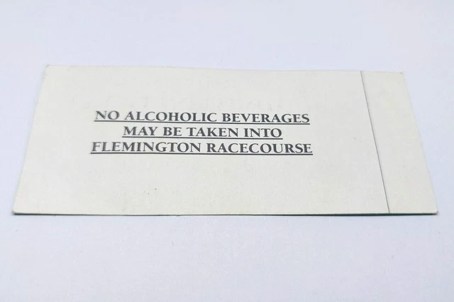 1998 VRC MELBOURNE Cup Day Admit Adult Ticket Horse Racing Ticket $19. ...