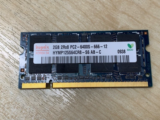 HYNIX 2GB DDR2 Laptop Memory PC2-6400 800Mhz RAM SODIMM HYMP125S64CR8 ...