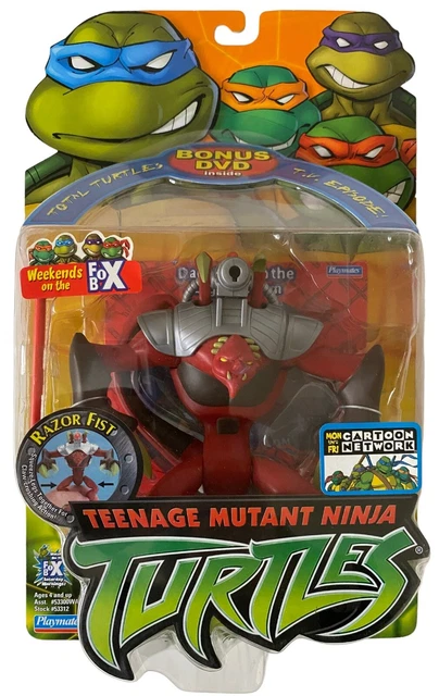 TEENAGE MUTANT NINJA Turtles TMNT Razor Fist Action Figure w Bonus DVD ...