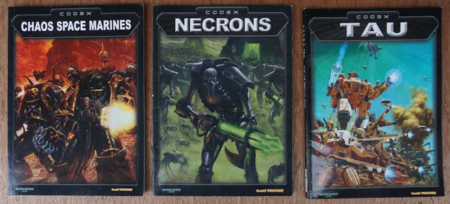 CHAOS SPACE MARINES, Necrons & Tau, Codex Warhammer 40K 3rd Softback ...