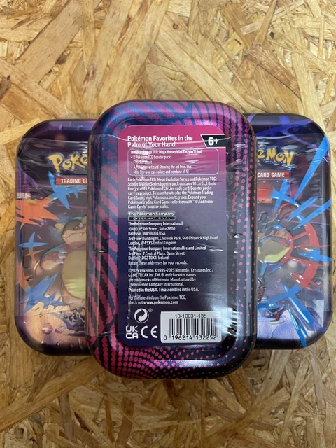POKEMON TCG MEGA Evolutions Mini Tin (x1) New and Sealed (2 Booster ...