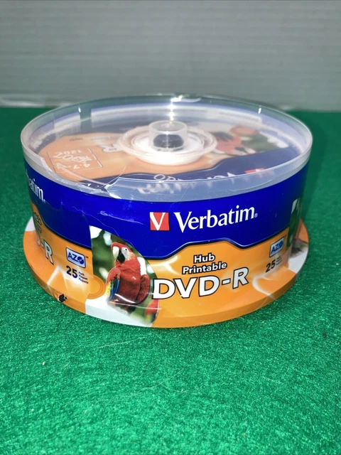 VERBATIM DVD-R 120 MIN 16 x 4.7 GB AZO DVD Discs Printable Blank $12.75 ...