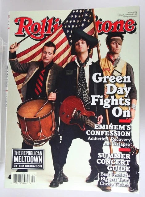 GREEN DAY EMINEM Concert Guide #1079 May 28, 2009 GOP Rolling Stone £8. ...