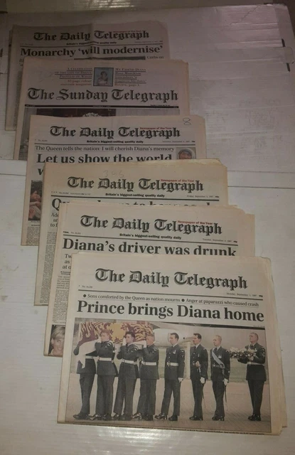 Princess Diana Death Newspaper FOR SALE! - PicClick UK
