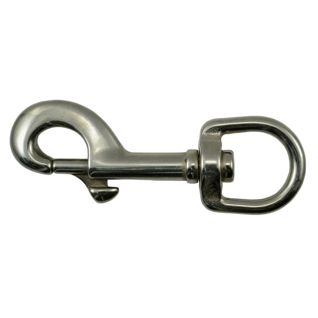 3 4 X 3 5 8 18 8 Stainless Steel Swivel Bolt Snap Hooks 5 Pcs 50 