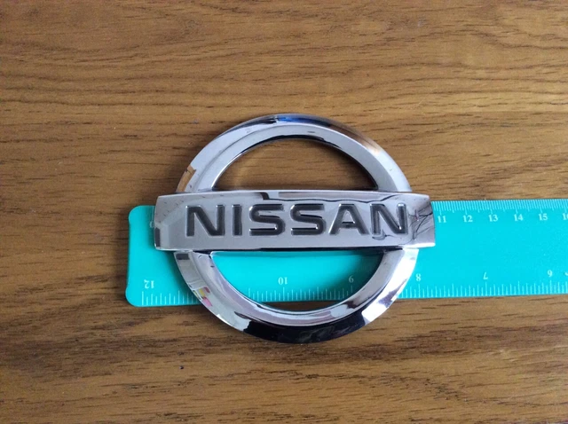 GENUINE NISSAN CHROME TAILGATE BADGE Emblem Logo For MICRA Sport SE ...