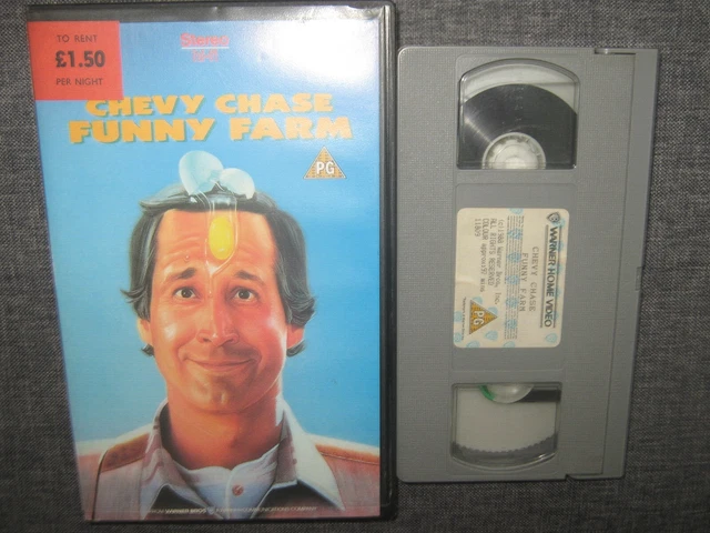 FUNNY FARM- WARNER Vhs Big Box Ex Rental Comedy - Chevy Chase £14.99 ...