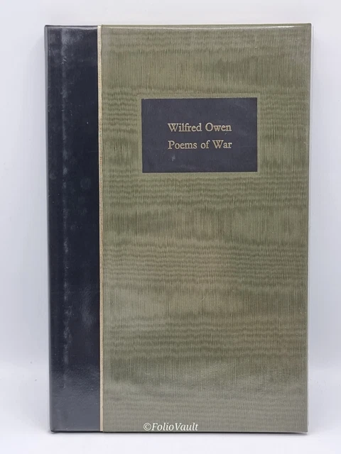POEMS OF WAR by Wilfred Owen - Folio Society - 1989 1st ed. - Folio Fine Press $66.28 - PicClick CA
