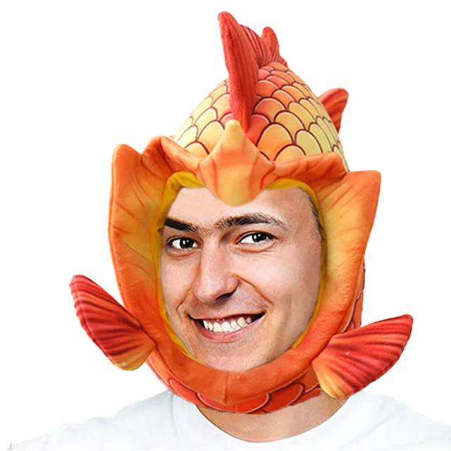 FUNNY HALLOWEEN HAT Fish Shaped Headpiece Stage Costume Photo ...