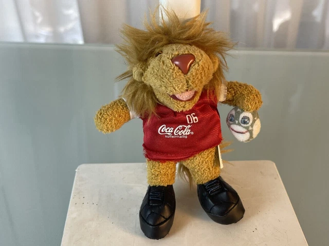 PELUCHE DE COLLECTION Coca-Cola lion Goleo 12 cm. en parfait état EUR ...