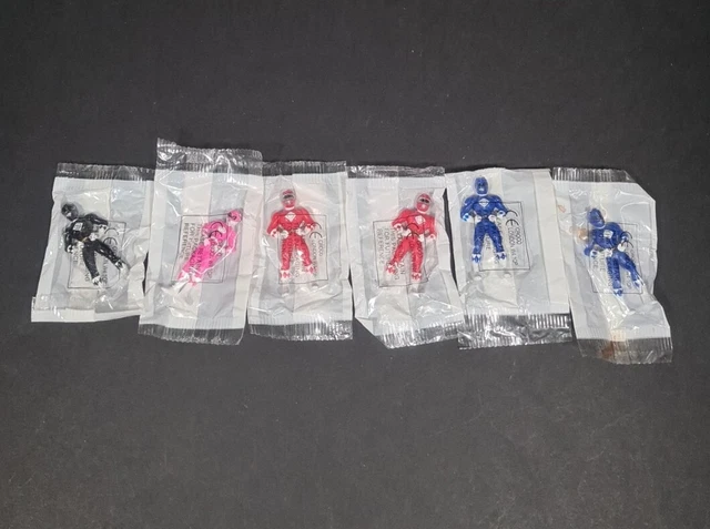 CEREAL TOY MINI Power Rangers Action Figures x6 Kellogg's Sealed 1995 £ ...