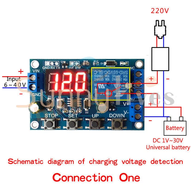 DC6-40V BATTERY CHARGER Discharger Board Under Over Voltage Protection ...