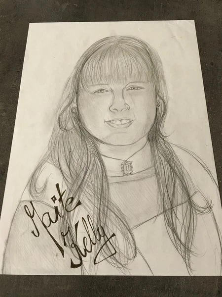 THE KELLY FAMILY - MAITE KELLY - original Portrait-Bleistiftzeichnung ...