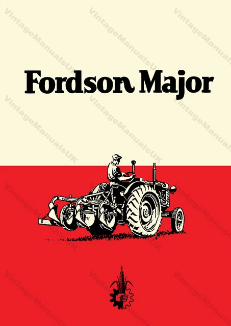 FORDSON MAJOR TRACTOR - Brochure Inspired Poster (A3) EUR 3,48 ...