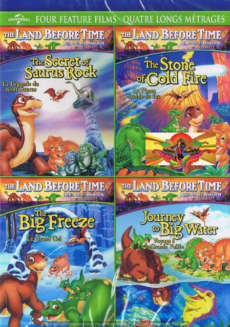 4 MOVIES - The Land Before Time (DVD, 2014) (Bilingual) 2-Discs Family ...
