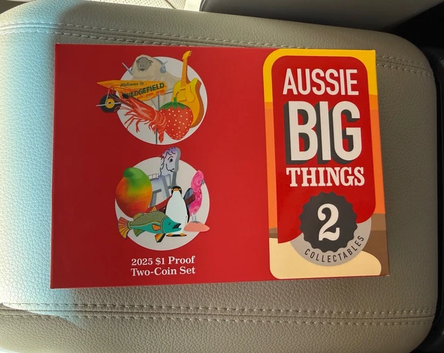 AUSSIE BIG THINGS 2 2025 $1 Two-Coin Proof Set Boxed IN STOCK 🔥🔥🔥 $125. ...