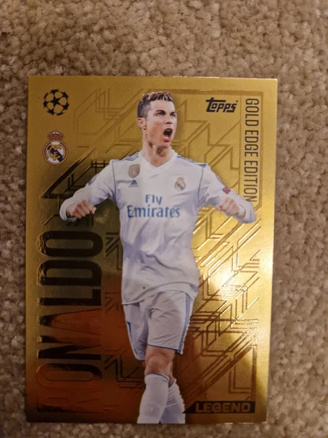 GOLD EDGE EDITION Cristiano Ronaldo Match Attax 2024/2025 Real Madrid ...