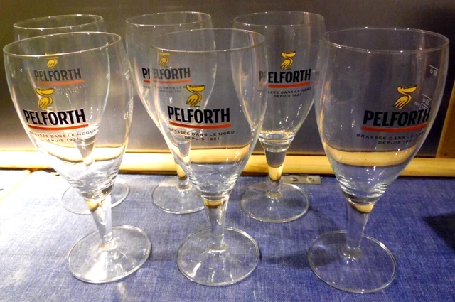 6 VERRES À Bières Pelforth 50cl EUR 10,00 - PicClick FR