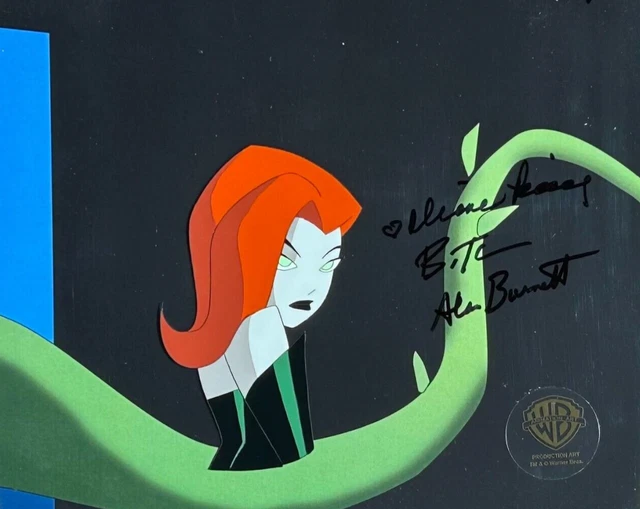 Bruce Timm Rare Poison Ivy Cel B2 Signed 3x Girls Nite Out Close Up Btas Wb Coa £50074