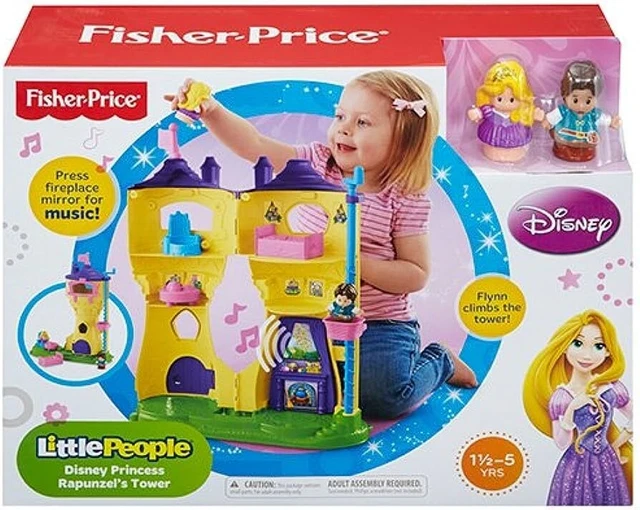 FISHER PRICE LITTLE People Disney Princess Rapunzels Tower Playset ...
