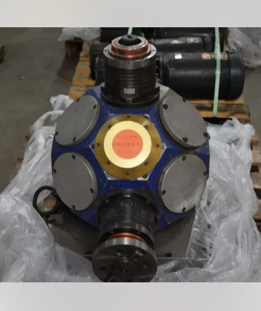 USED PIBOMULTI LUBCON-L252 TRH 406 Multi-Spindle 5 Station Live Turret ...