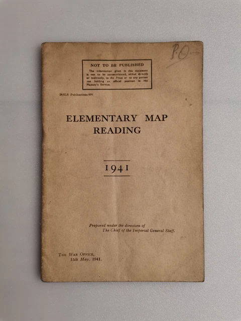 WW2 BRITISH ARMY Elementary Map Reading Pamphlet 1941 EUR 27,66 ...