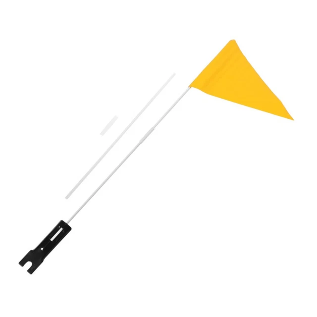 DIRT BIKE FLAG Mount Kit Yellow Bicycle Adjustable Safety for Children ...