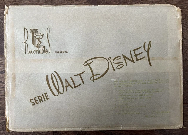 VINTAGE WALT DISNEY Cutouts Paper Envelope Wrapper $29.95 - PicClick CA