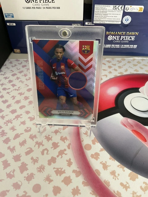 TOPPS BARCELLONA SET Squadra 2023 2024 Bluegrana Relic Card Jules ...