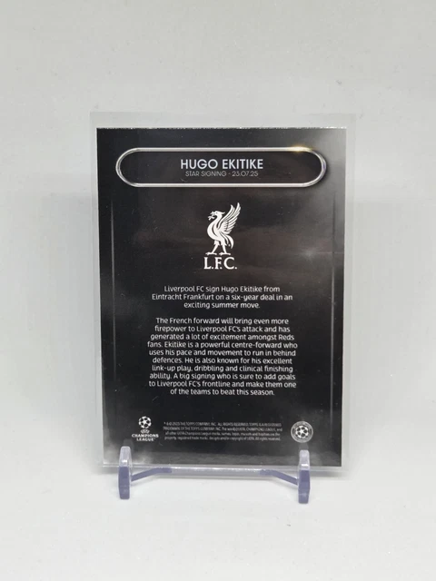 TOPPS UCC SUMMER Signings 2025/26 Trading Cards Football Star Signing Ekitike £13.11 - PicClick UK