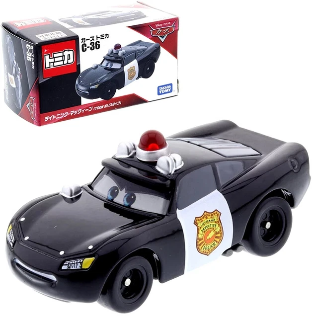 DISNEY PIXAR CARS Police Car Lightning Mcqueen Diecast Cars Takara Tomy ...