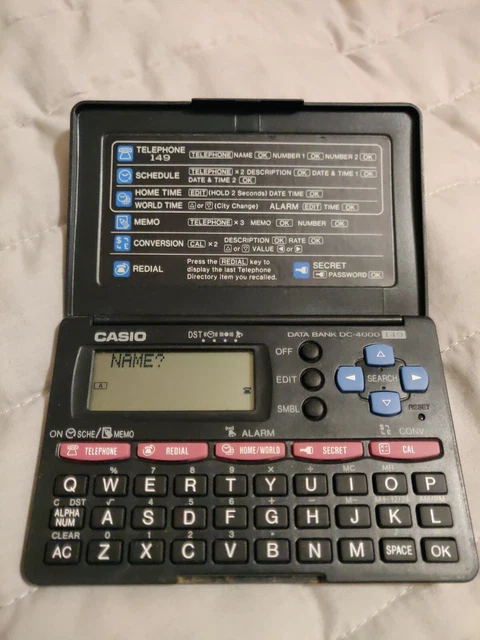 CASIO DATA BANK DC-4000 Calculator Personal Information Organizer ...
