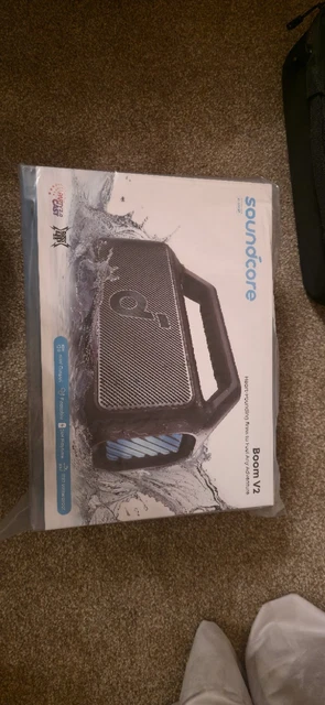 SOUNDCORE BOOM V2 Portable Speaker LED Lights IPX7 Waterproof Bluetooth ...