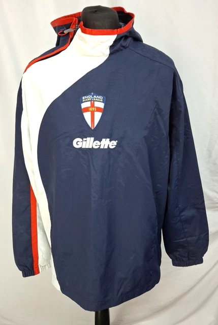 ENGLAND NATIONAL TEAM ISC Rugby League Bench Training Jacket Blue Large ...