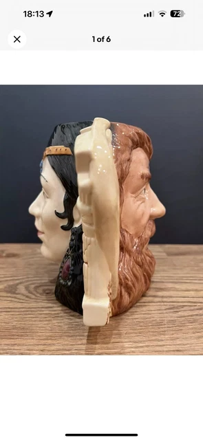 ROYAL DOULTON 'SAMSON & Delilah' Large Character Jug D6787 - Star ...