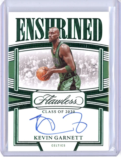 KEVIN GARNETT 2022-23 Panini Signatures Enchâss Impeccables Auto ...