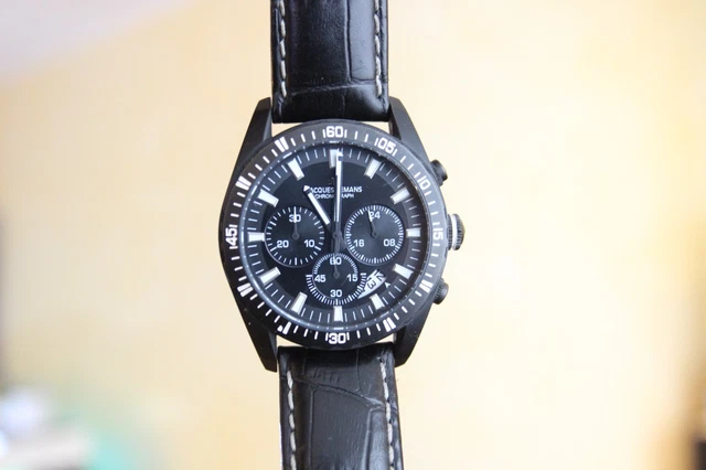 JACQUES LEMANS CHRONOGRAPH JL.3X Herren-Armbanduhr HAU Datum 10 ATM EUR ...
