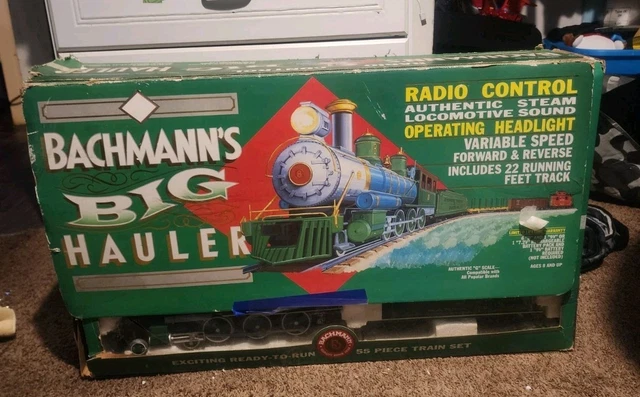 VINTAGE BACHMANN RADIO Control BIG HAULER Train Set G SCALE, Complete ...