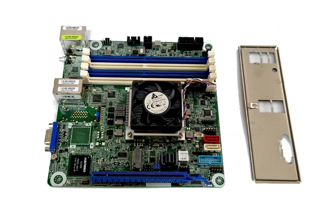 ASROCK RACK D1622D4I Xeon D-1622 4C/8T Mainboard PCIe x16 m2 IPMI mITX ...