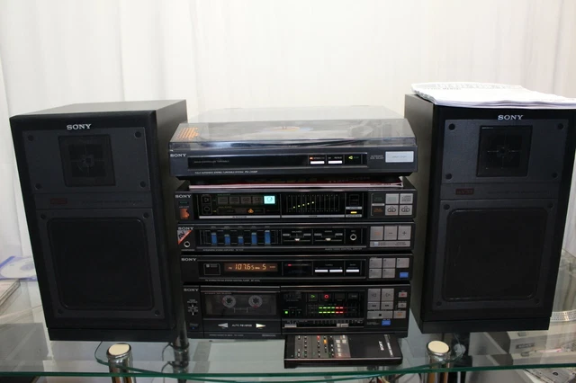 VINTAGE HIFI STEREO Anlage Sony Lbt-V33R + Fb Made In Japan + Boxen Sony Ss-V33 EUR 395,00 ...