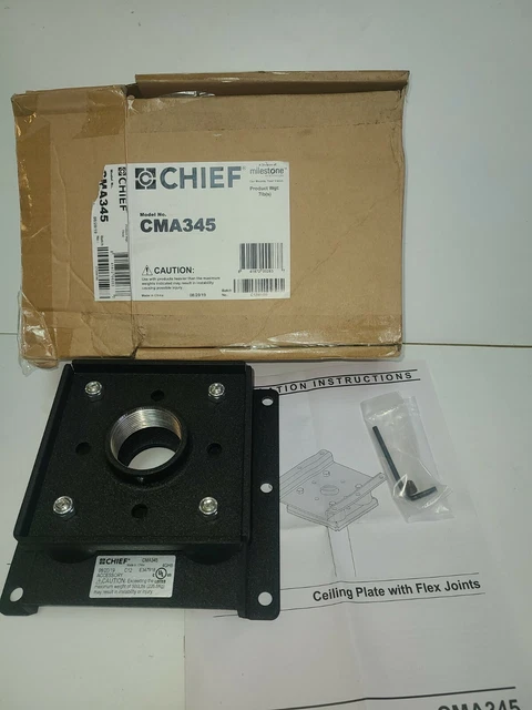 CHIEF CMA345 -CHIEF Structural Ceiling Plate - Flex Joint, 1-1/2" Npt ...