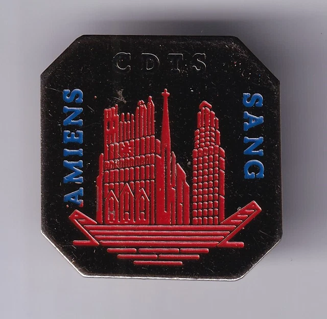 RARE PINS PIN'S .. Ong Medecine Medical Don Du Sang Blood Cdts Amiens ...