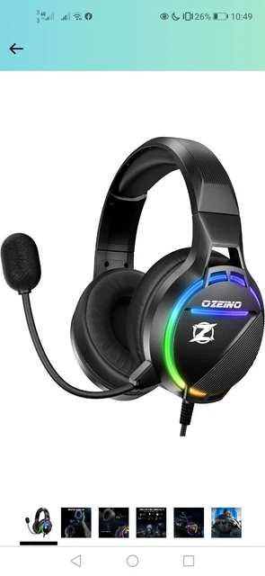 GAMING HEADSET PRO, Ozeino ZW3 PC Headphones Updated 4 Mode RGB Over ...